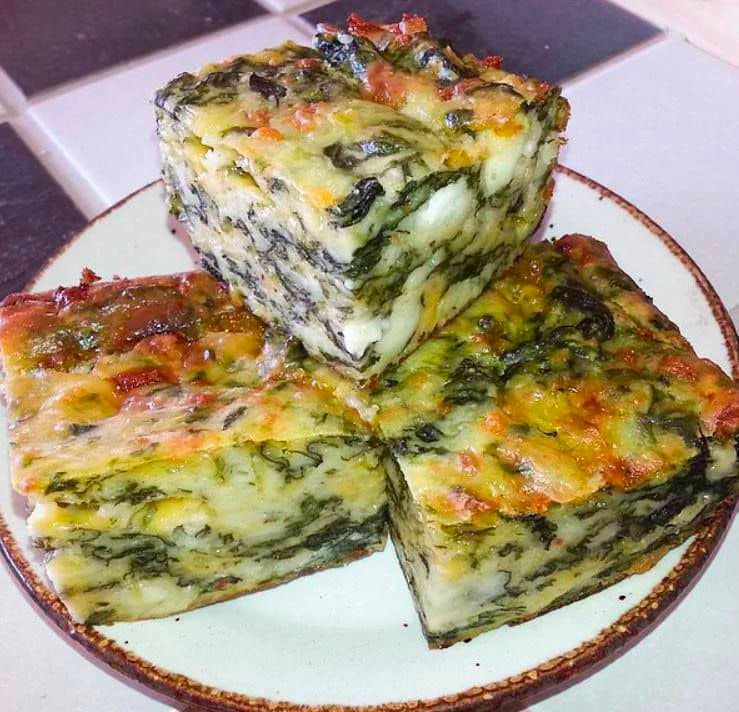 GREEK SPINACH AND CHEESE QUICHE SQUARES - Dieter24