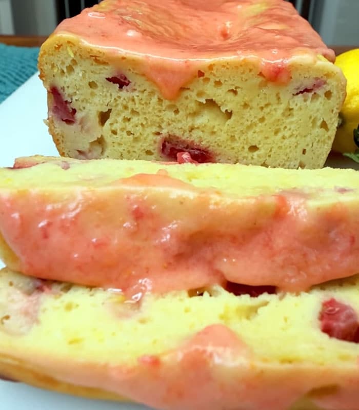 Weight Watchers Strawberry Lemon Loaf Cake - Dieter24