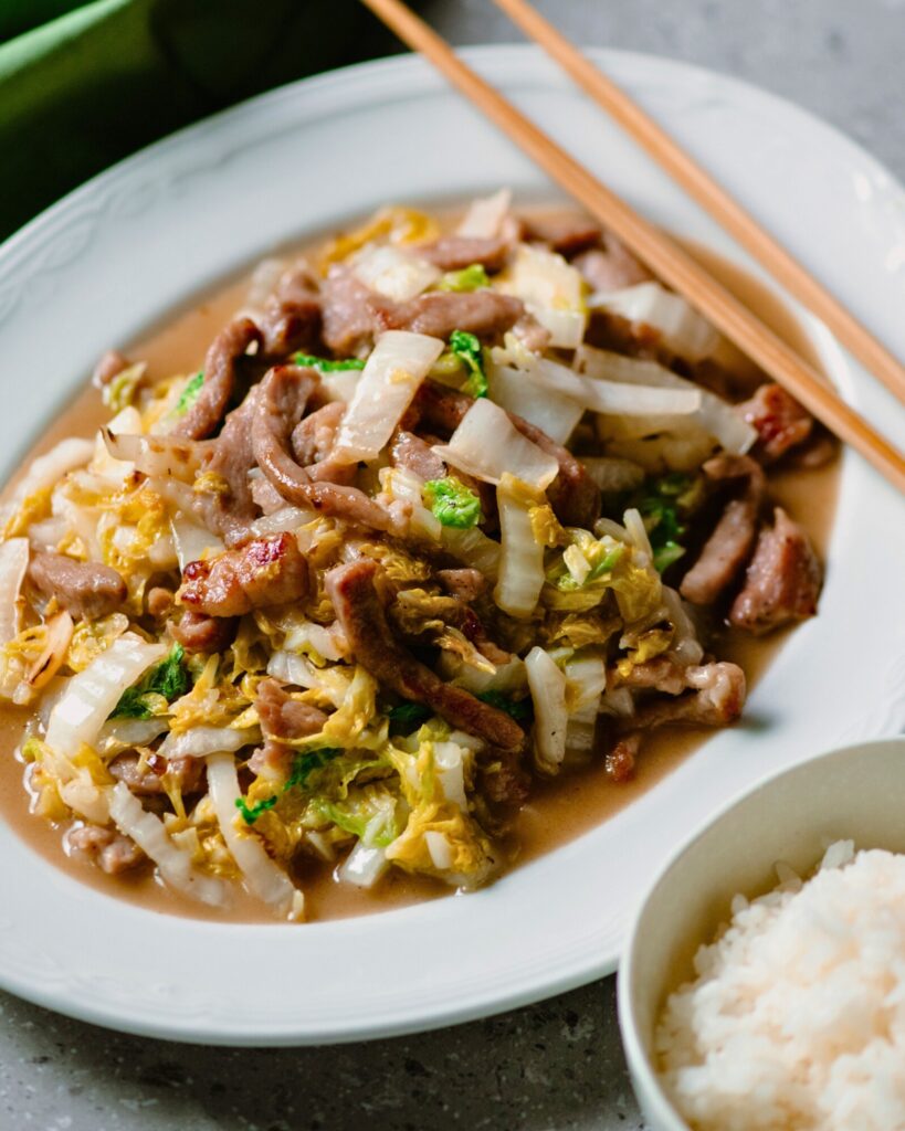 Shanghai shredded pork & Chinese cabbage - Dieter24